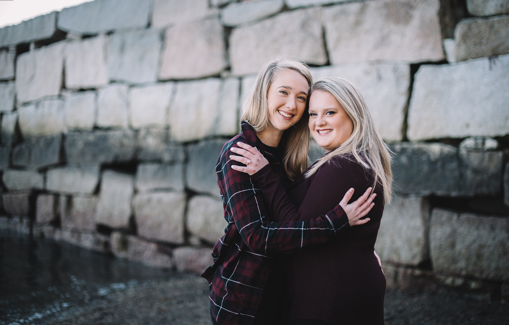 Stephanie & Crystal | A Mackworth Island Engagement Session | Maine ...