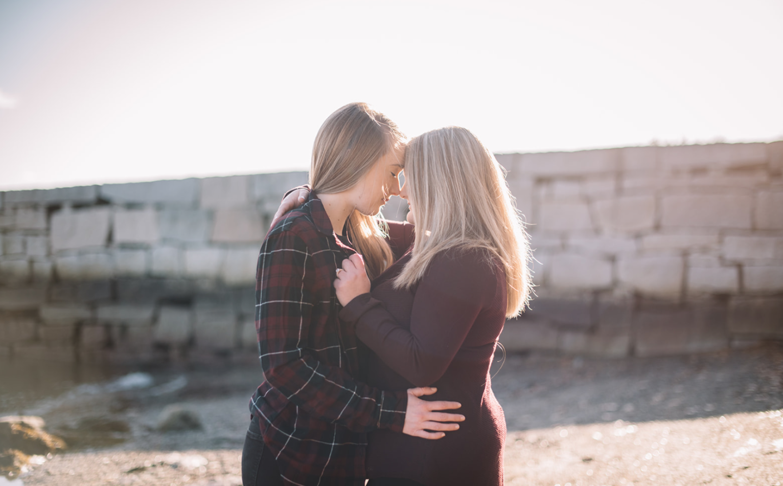 Stephanie & Crystal | A Mackworth Island Engagement Session | Maine ...